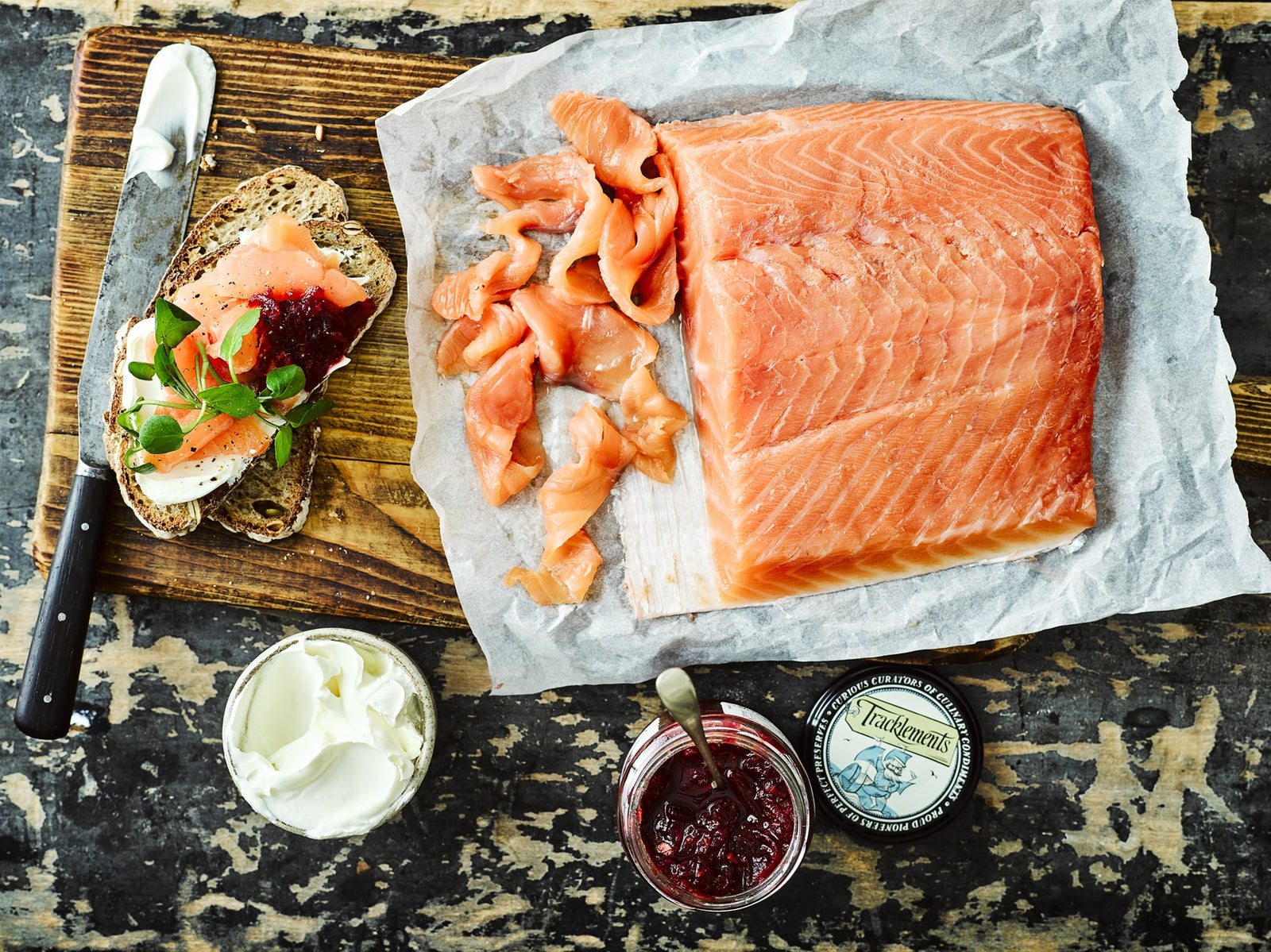 Beetroot & Horseradish Relish Cured Trout