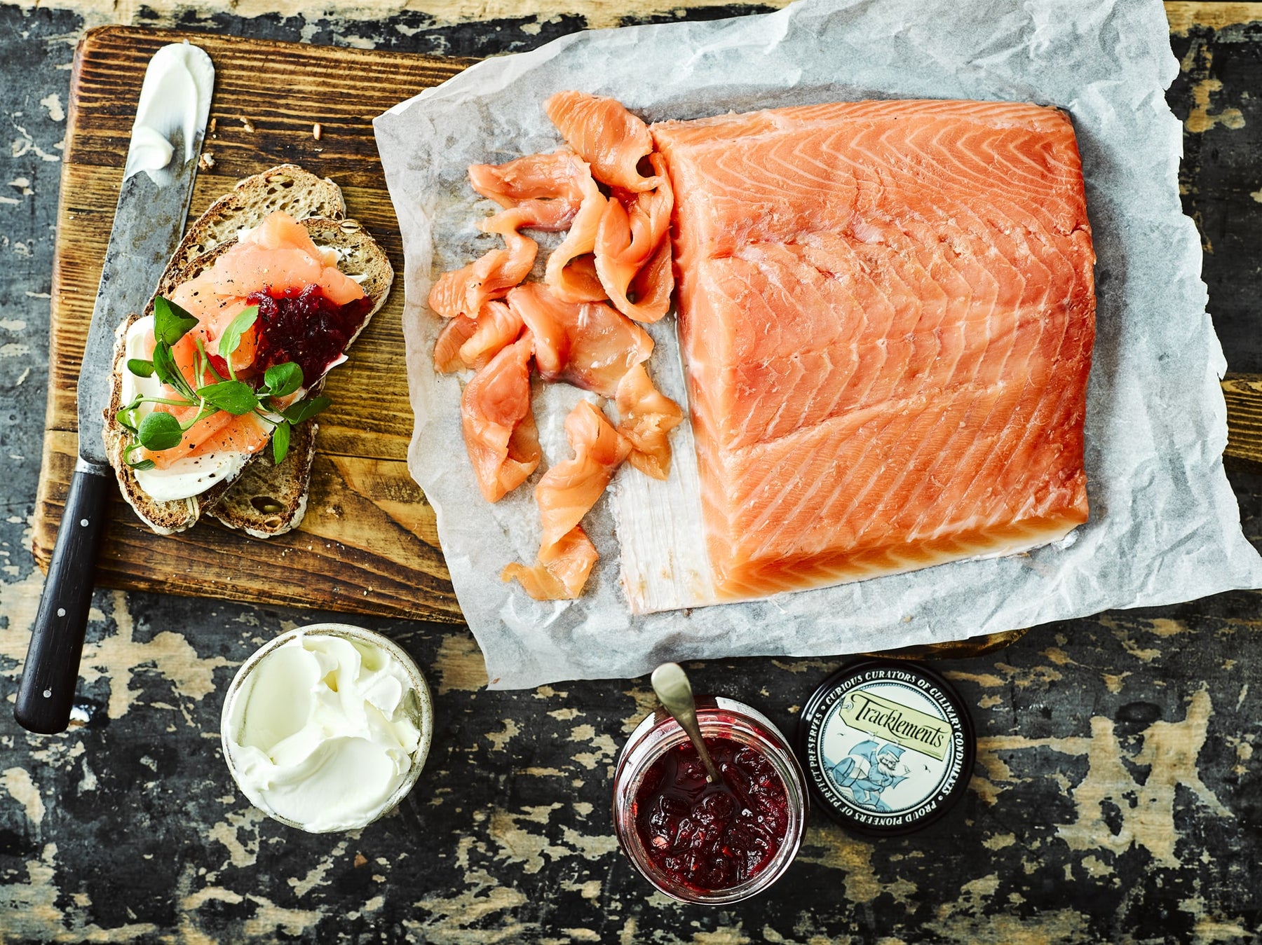 Beetroot & Horseradish Relish Cured Trout